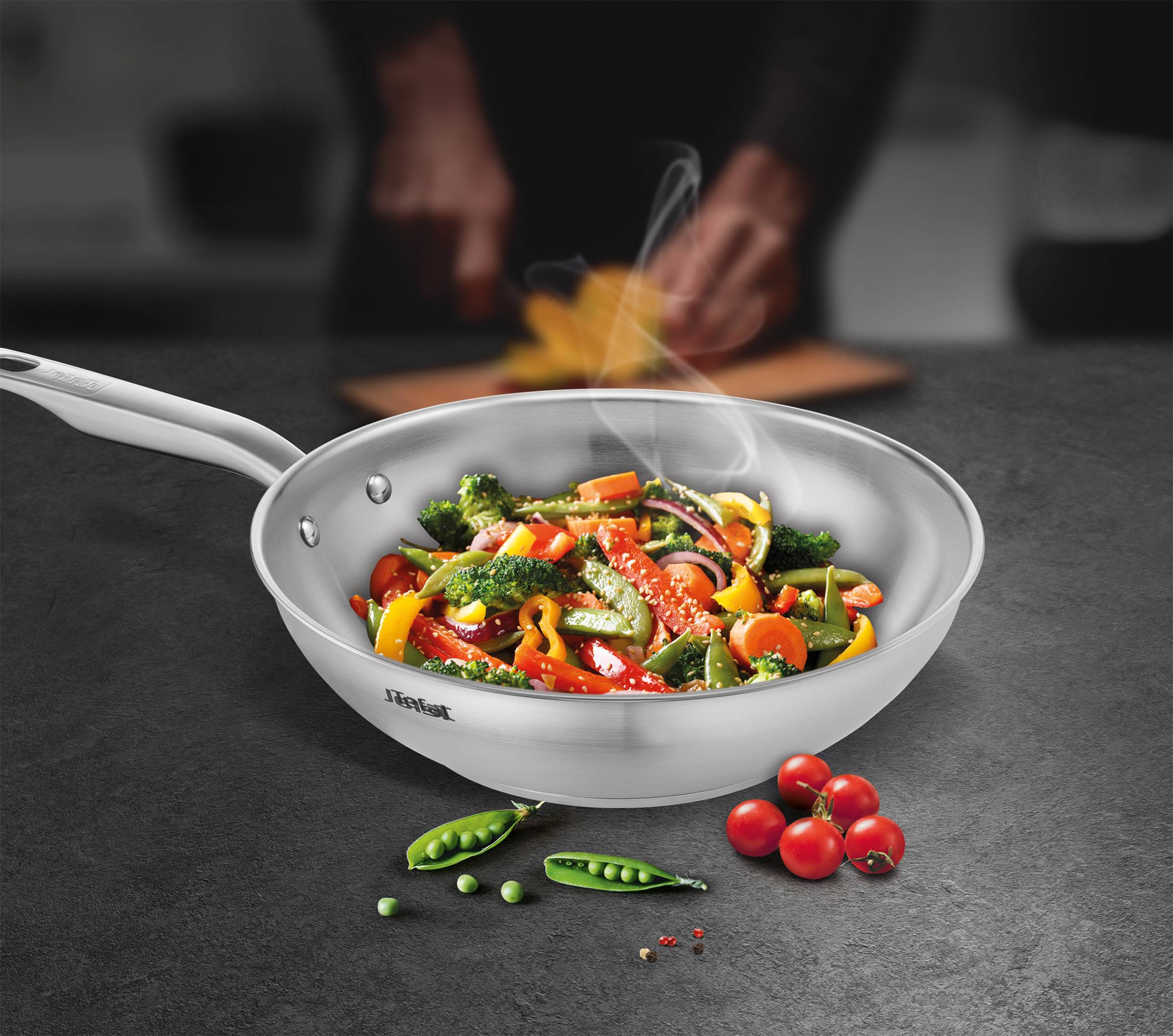Virtuoso Wokpfanne unversiegelt 28 cm E49219 | Woks | Tefal